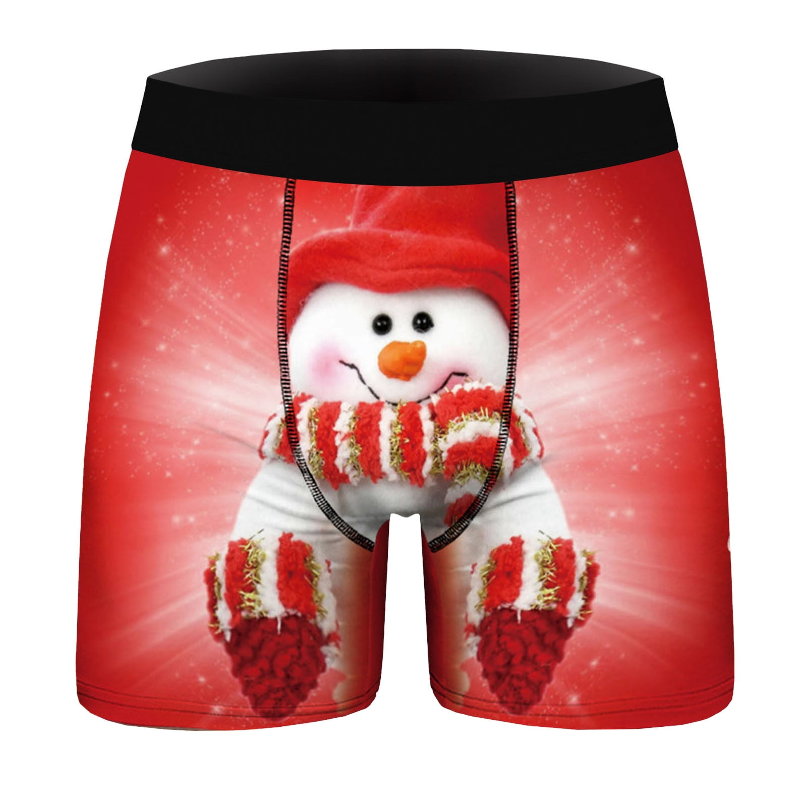 TAIAOJING Mens Boxer Briefs Mens Christmas Digital 3D Printing ...