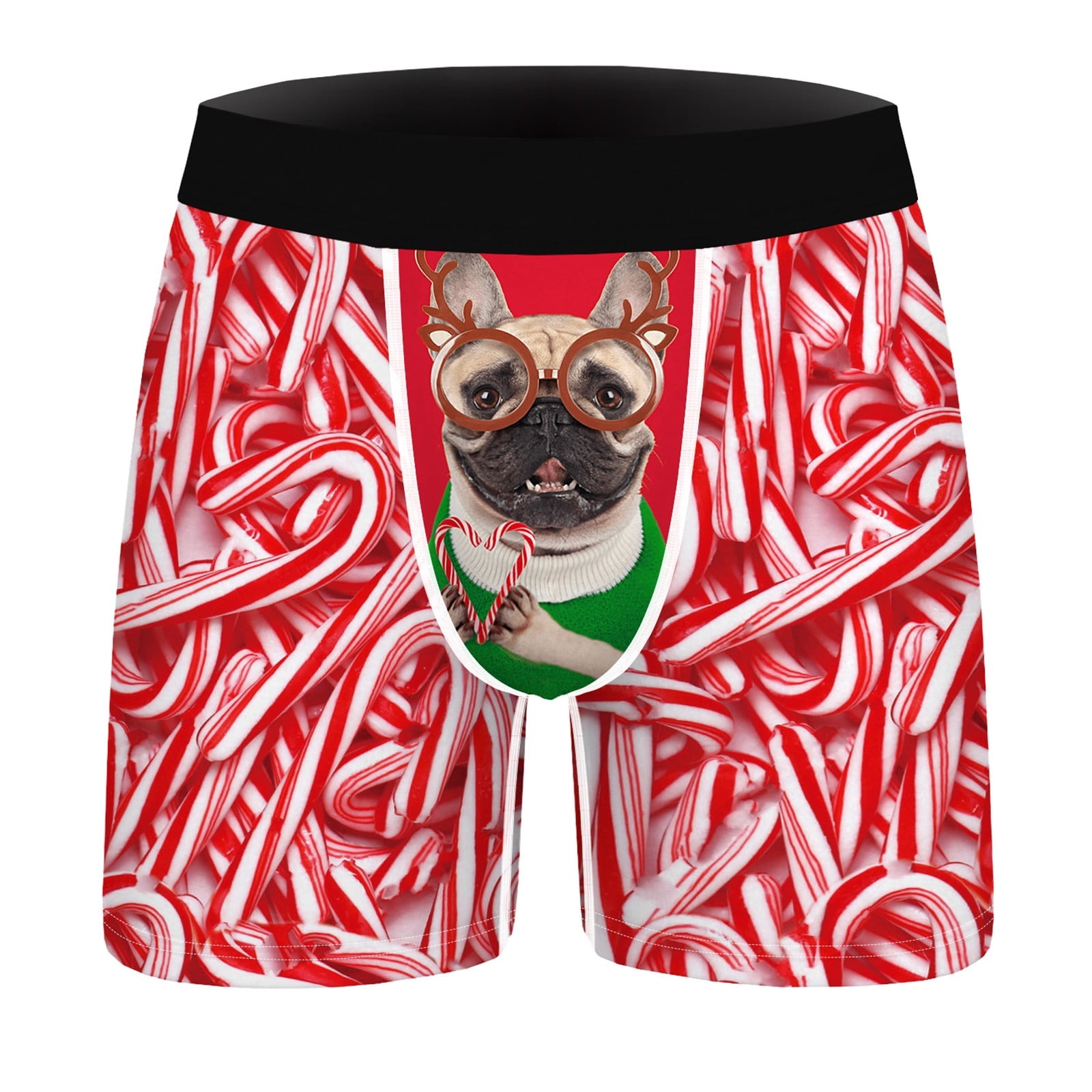 TAIAOJING Mens Boxer Briefs Mens Flat Slim Breathable Christmas ...
