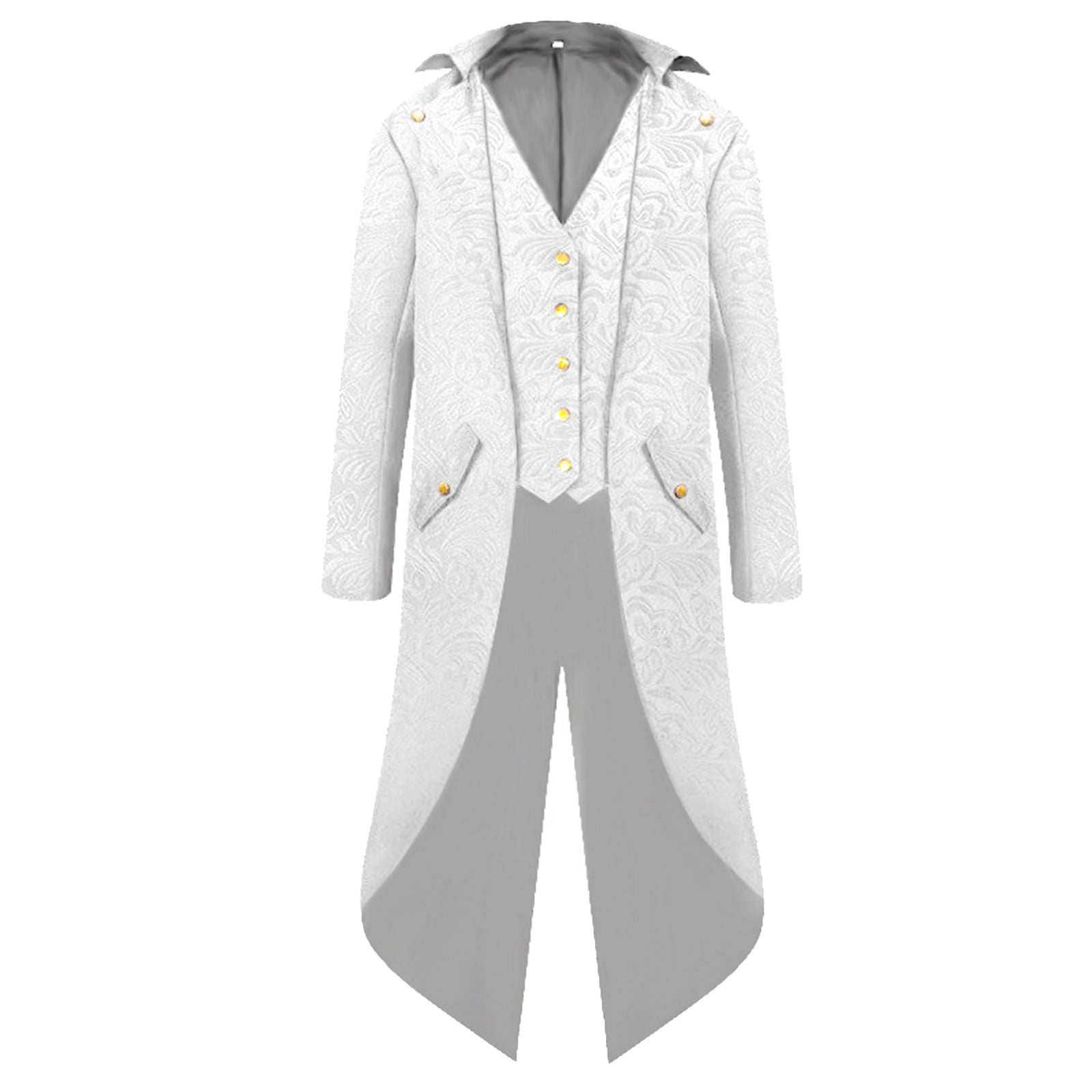 TAIAOJING Mens Retro Clothing Men's Mid-Length Punk Tuxedo Performance ...