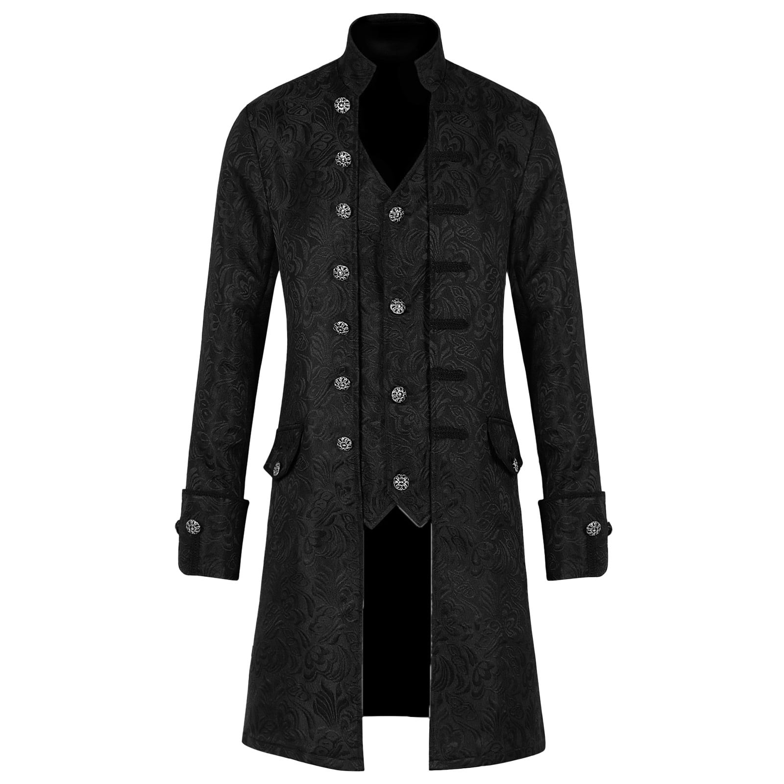 TAIAOJING Mens Retro Clothing Men's Mid-Length Punk Tuxedo Performance ...