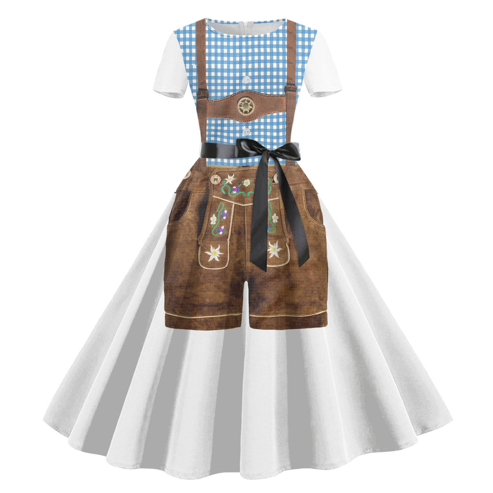 TAIAOJING Oktoberfest Dress Women's German Dirndl Dress Dresses For ...