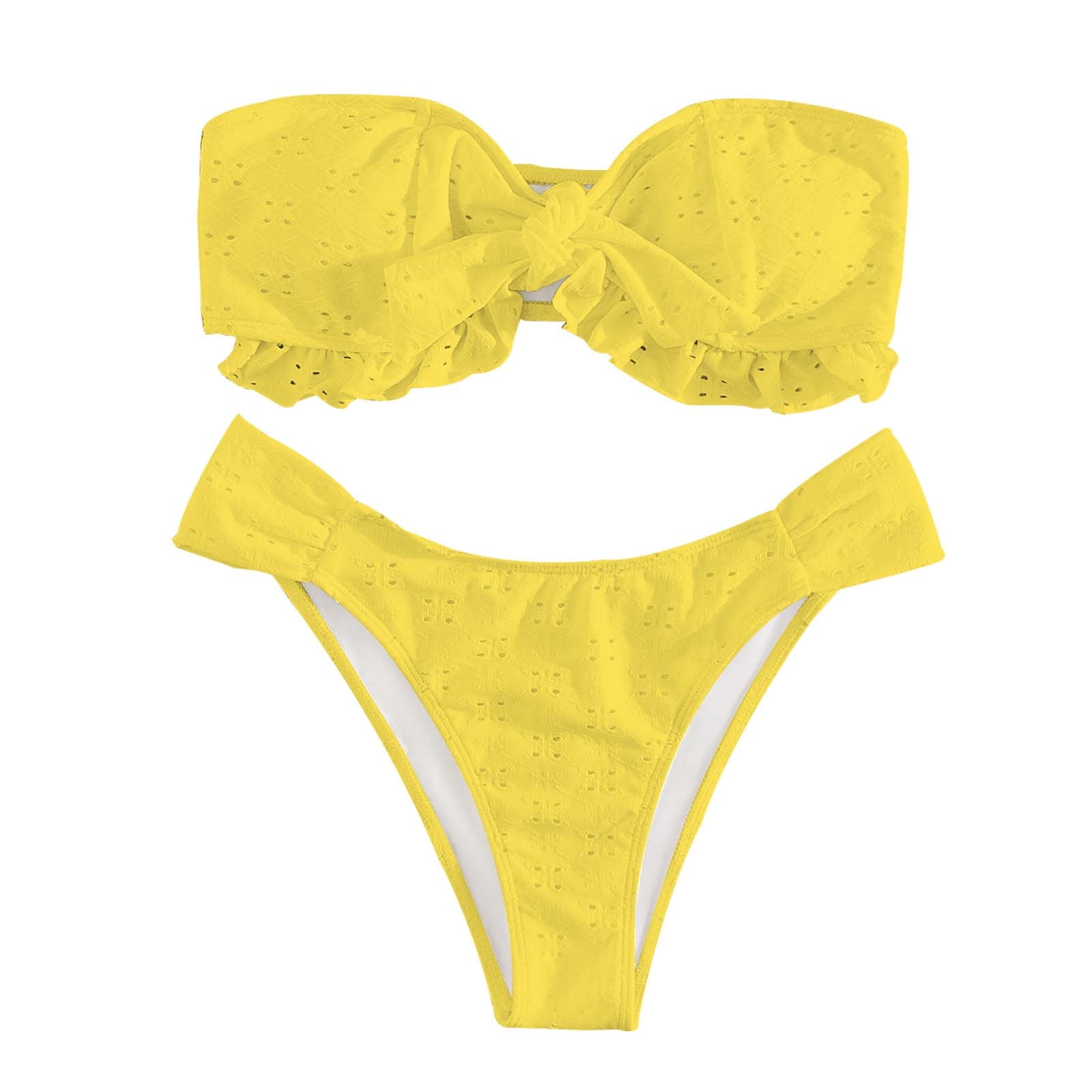 Taiaojing One Piece Swimsuit Tummy Control Separate Pure Color Lace Top