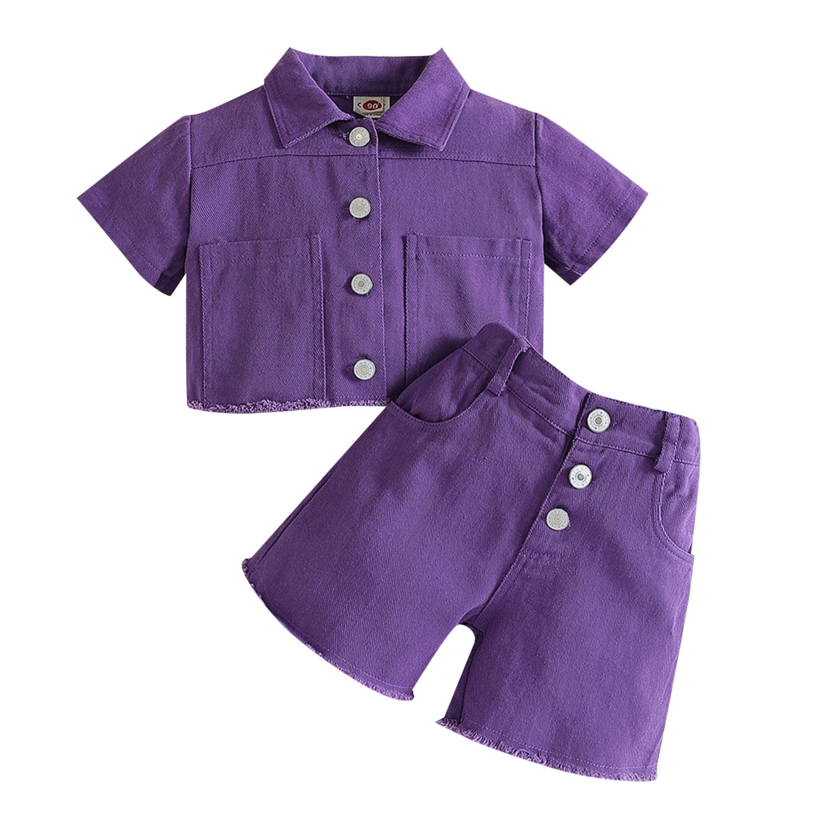 TAIAOJING Toddler Baby Girl Boy Summer Clothes Kids Girls Spring Solid ...