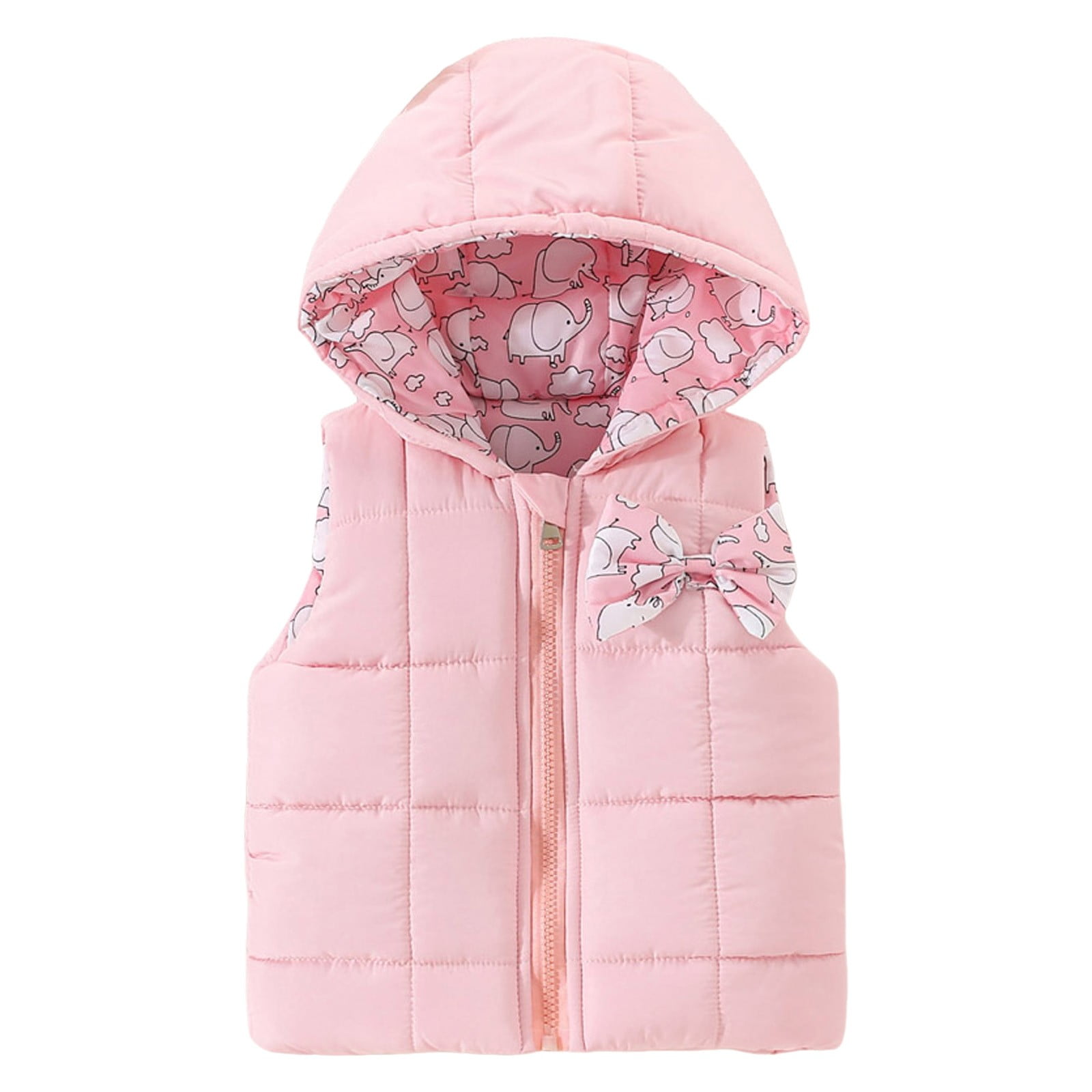 TAIAOJING Toddler Baby Girl Boy Winter Outfit Clothes Boys Sleeveless Winter Bowknot Solid Color ...