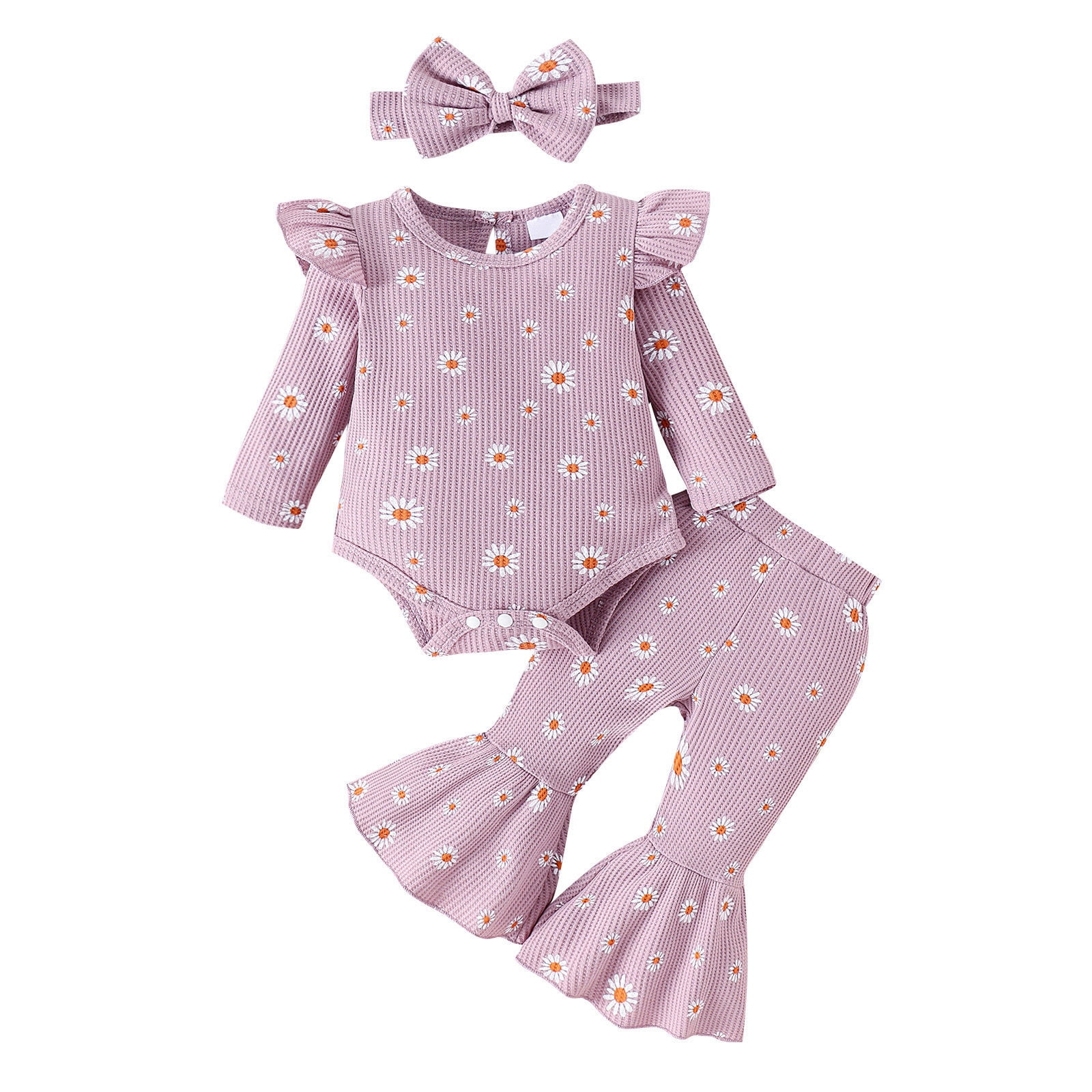 TAIAOJING Toddler Baby Girl Fall Clothes Set Girls Clothes Long Sleeve ...