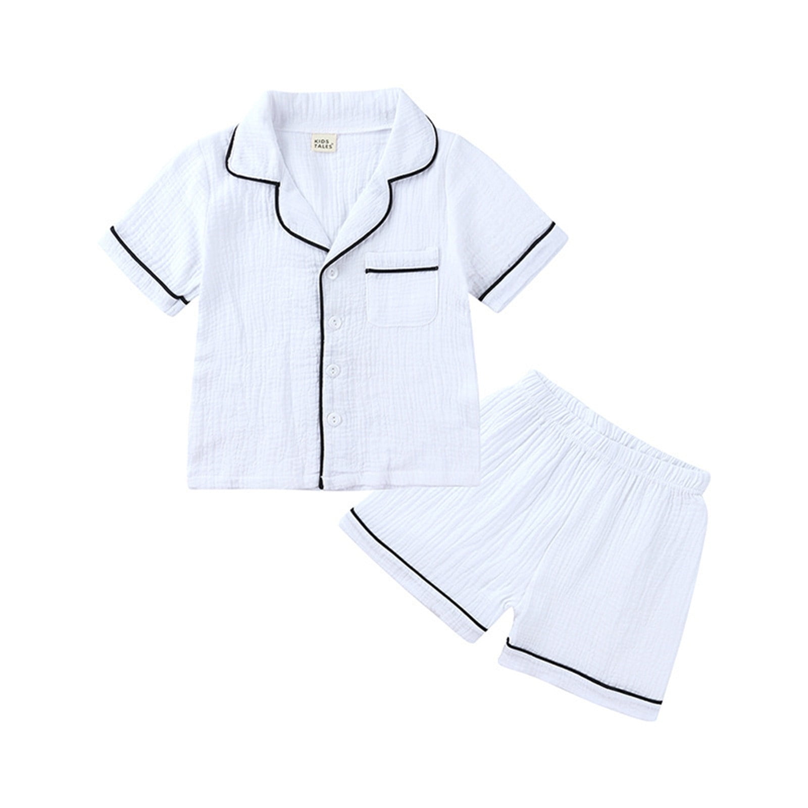 TAIAOJING Toddler Baby Girls Summer Outfits Kids Girls Spring Floral Cotton Short Sleeve Tops ...