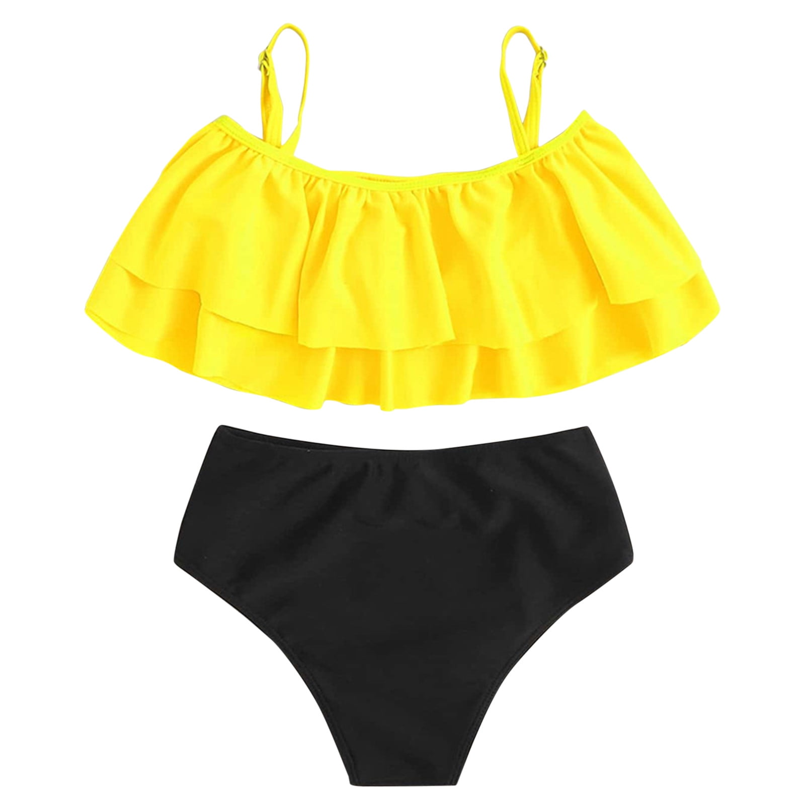 TAIAOJING Toddler Baby Girls Swimsuit Baby Girl 2 Piece Swimsuit Sport ...
