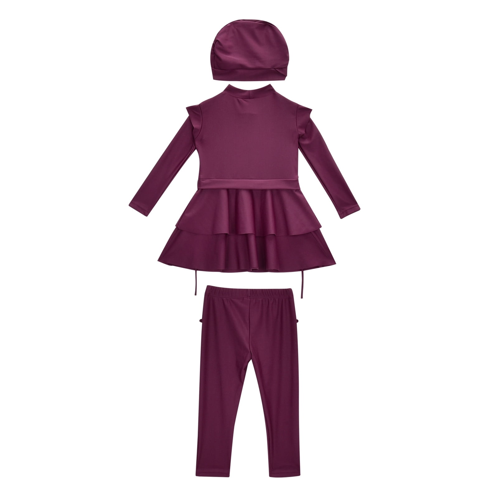 TAIAOJING Toddler Baby Girls Swimsuit Muslim Swimsuit Girls 3 Piece ...