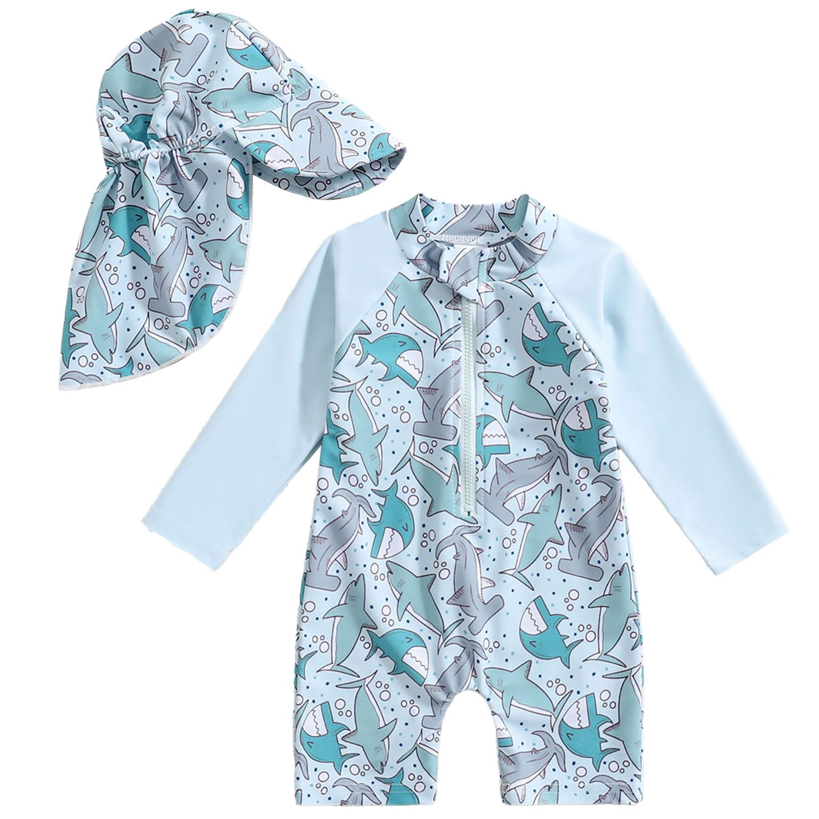 TAIAOJING Toddler Boy Rash Guard Swimsuit Summer Pool Hawaii Tropical ...