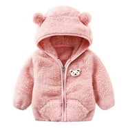 TAIAOJING Toddler Winter Coat Baby Girl Boy Jacket Bear Ears Hooded Outerwear Zipper Coat Kids ...