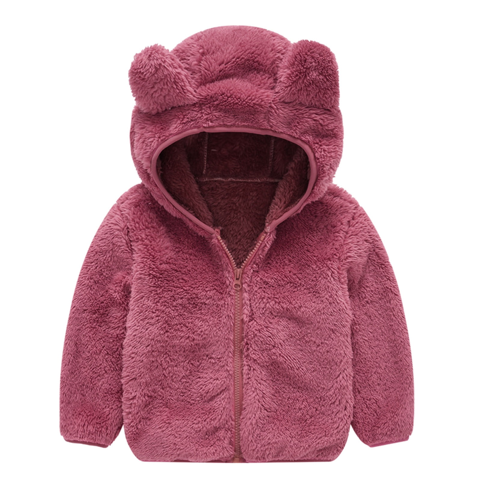 TAIAOJING Toddler Cute Jacket Coat Warm Ear Cute Boy Hooded Baby Kids ...