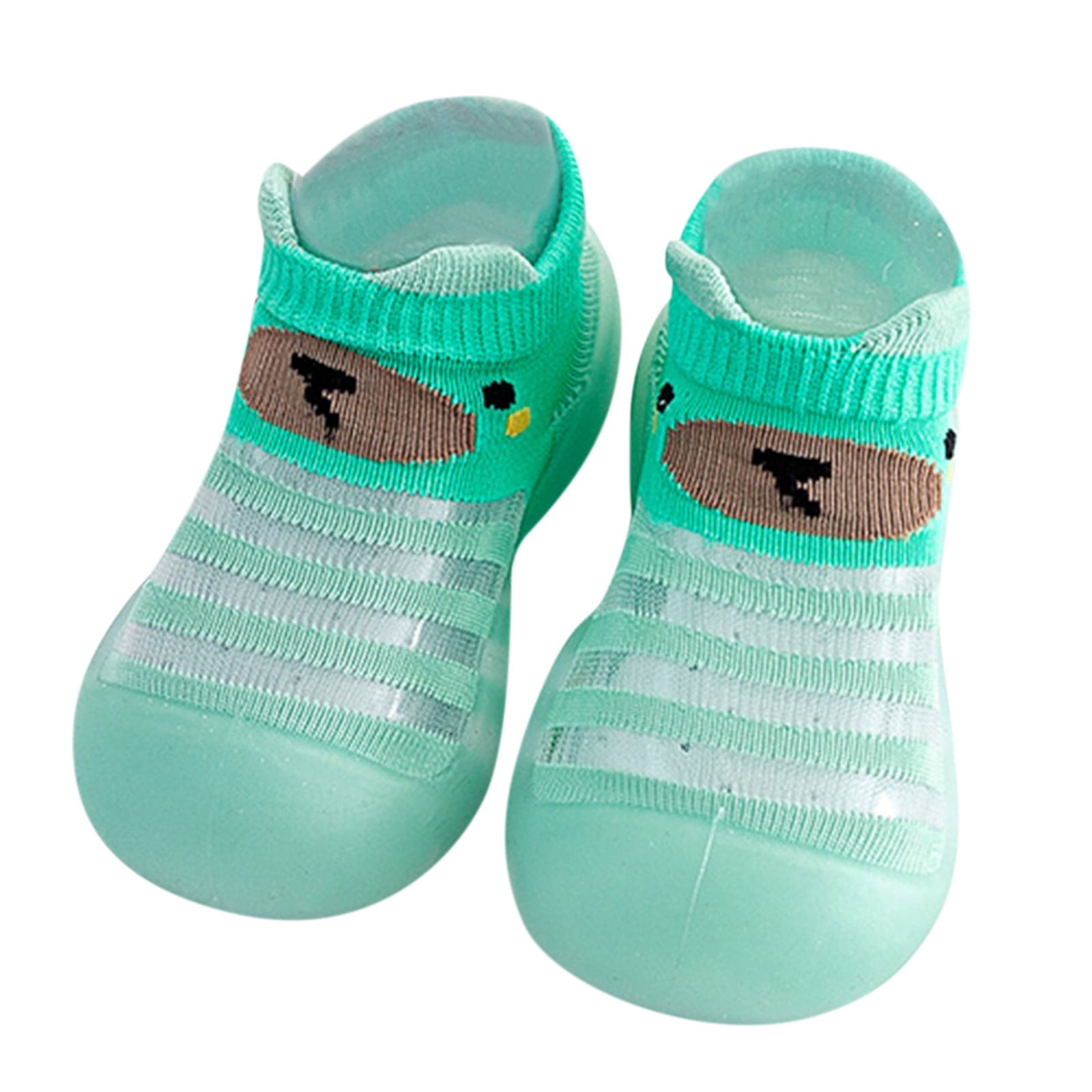 TAIAOJING Toddler First Walker Sock Shoes Boys Girls Animal Prints ...