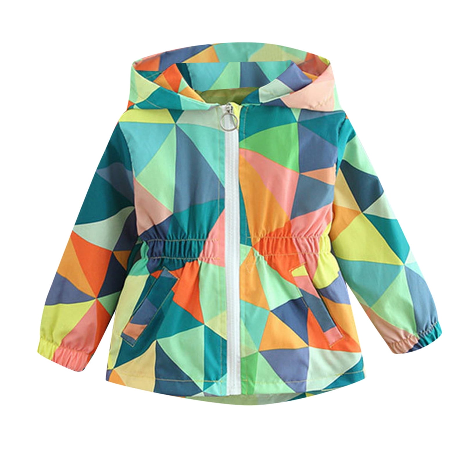 TAIAOJING Toddler Girl Boy Windbreaker Hooded Zip Jackets Lightweight ...