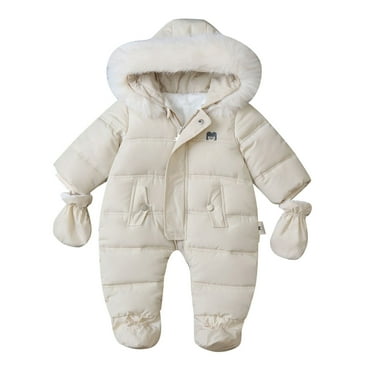Abomasnow Baby Boy Girl Snowsuit Toddler One Piece Jumpsuit with Hooded Winter Warm Jacket Coat ...