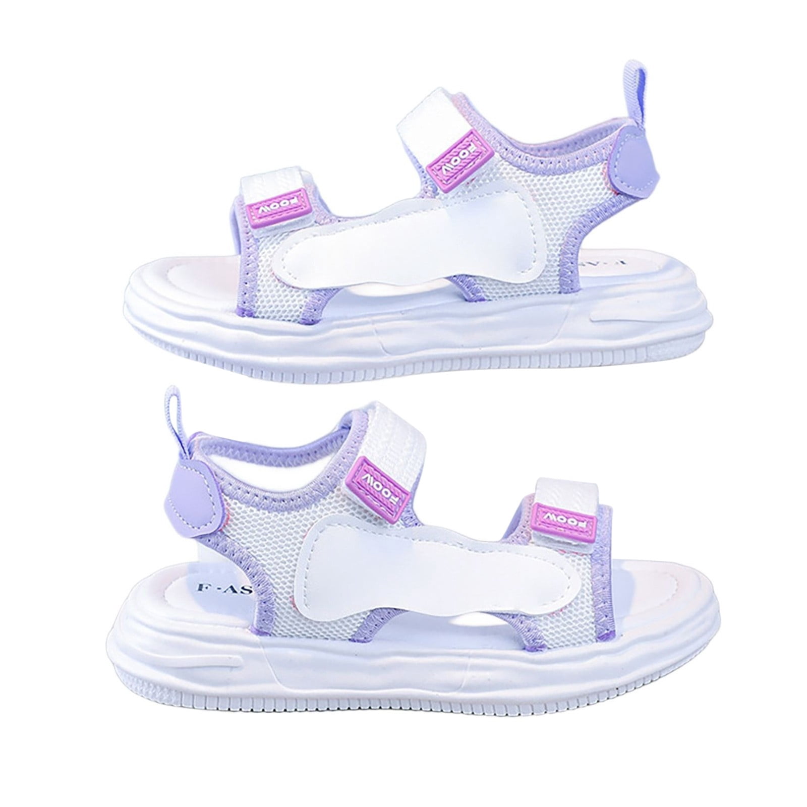 TAIAOJING Toddler Girls Fashion Soft Sole Toe Sandals For Summer Shoes ...