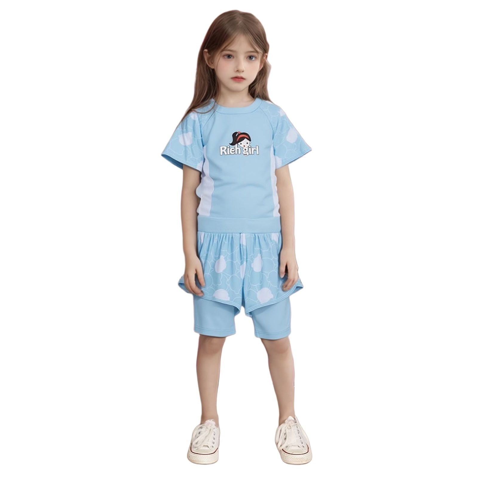 TAIAOJING Toddler Girls Swimwear Two Piece Kid Swimsuit Summer Pool ...
