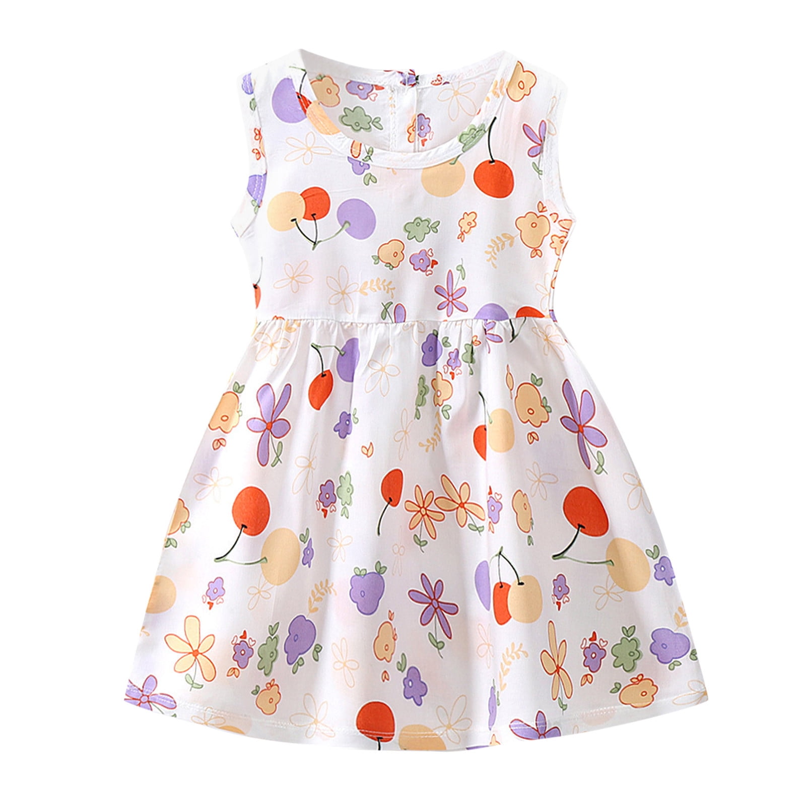 TAIAOJING Toddler Kids Baby Girls Clothes Summer Sleeveless Floral ...