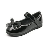 TAIAOJING Toddler Spring Fall Girls Shoes Black Bow Performance Shoes ...