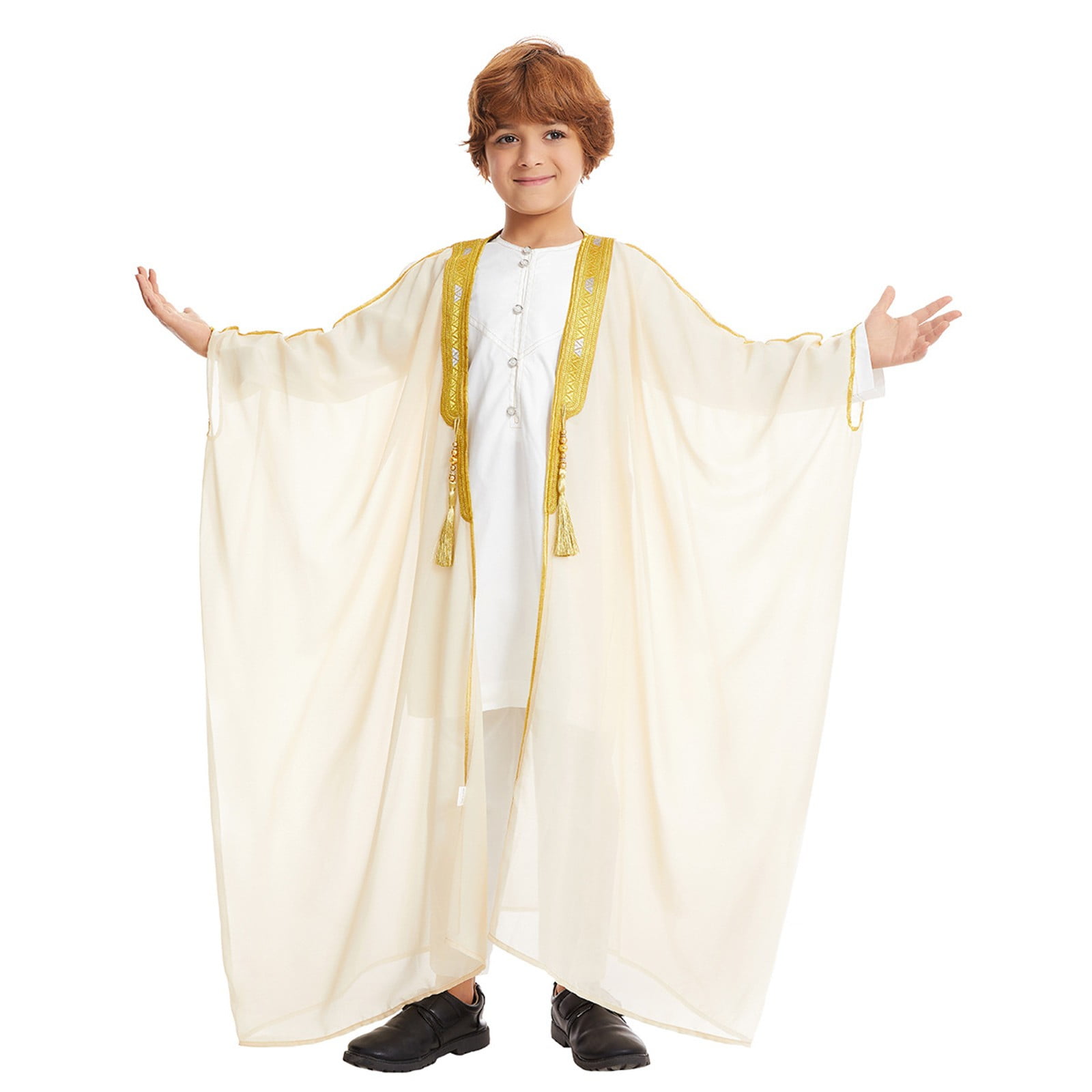 TAIAOJING Toddler Teenage Boy Long Sleeve Solid Color Robe Bodysuit For ...