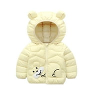 TAIAOJING Baby Girls' Hooded Jacket Winter Cartoon Rabbit Thicken Keep Warm +Bag Windbreaker ...
