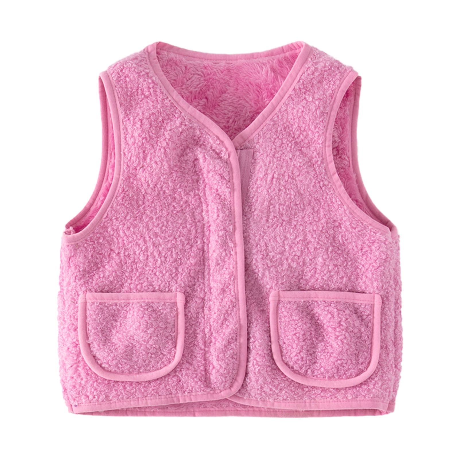 TAIAOJING Unisex Boys Girls Jacket Toddler Children Solid Warm Thick Spring Winter Sleeveless ...