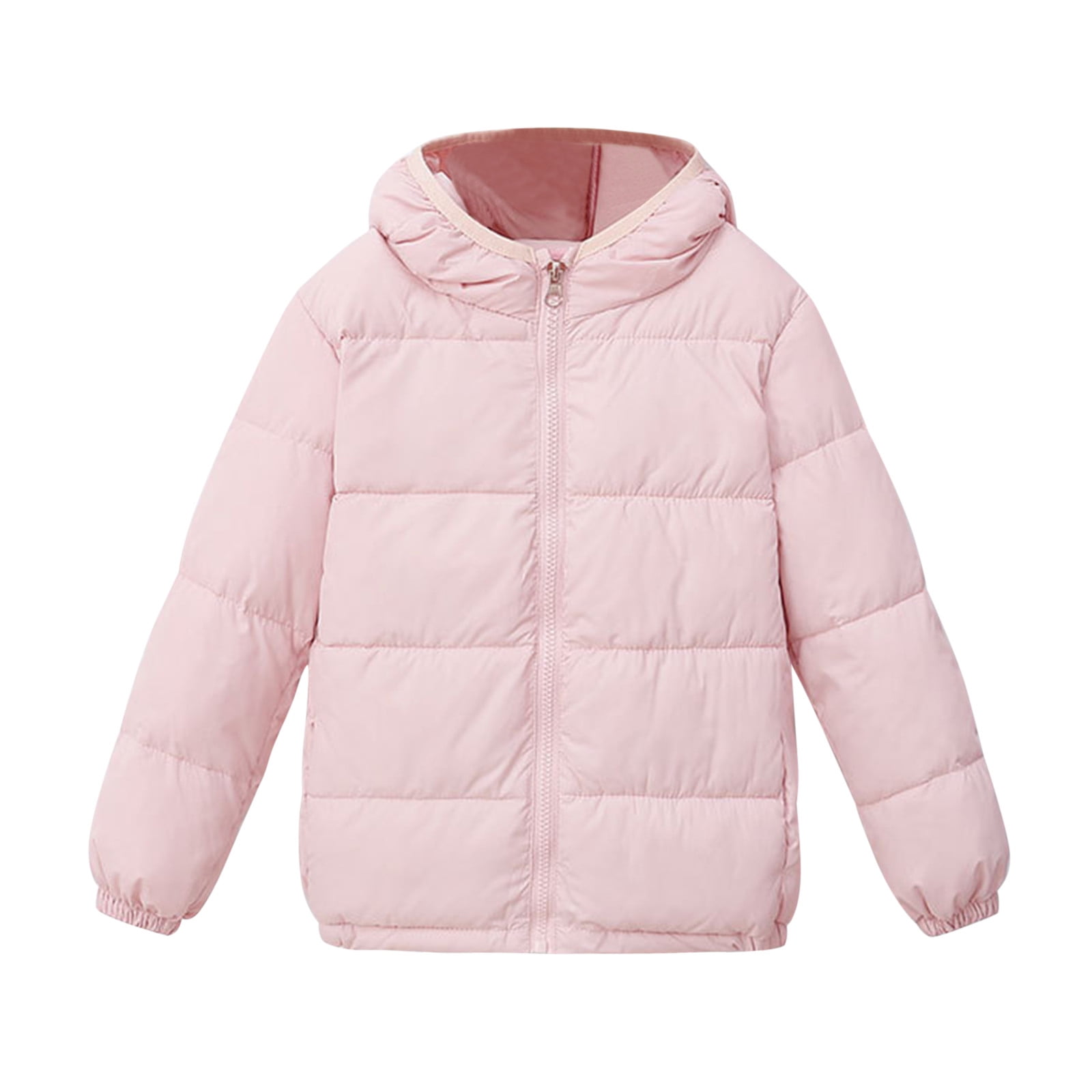 TAIAOJING Winter Coats for Kids with Hoods Toddler Winter Warm Outerwear Solid Down Fill Outwear ...