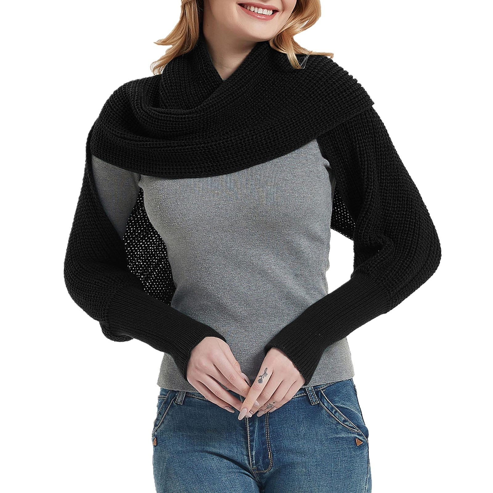 TAIAOJING Winter Scarf for Women Fashion Winter Warm Solid Color ...
