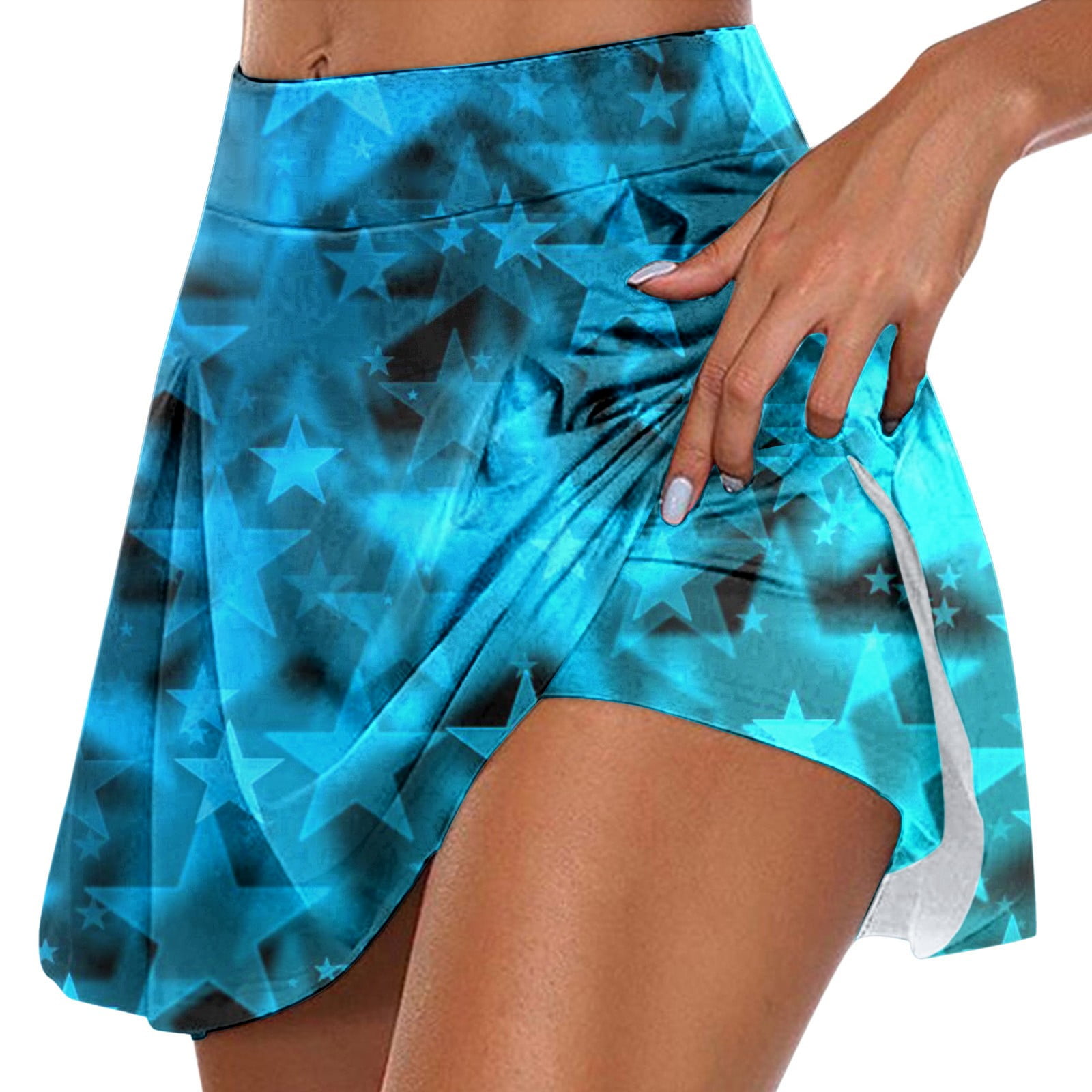 Taiaojing Women Pleated Tennis Skirt With Pockets Shorts Daily Casual