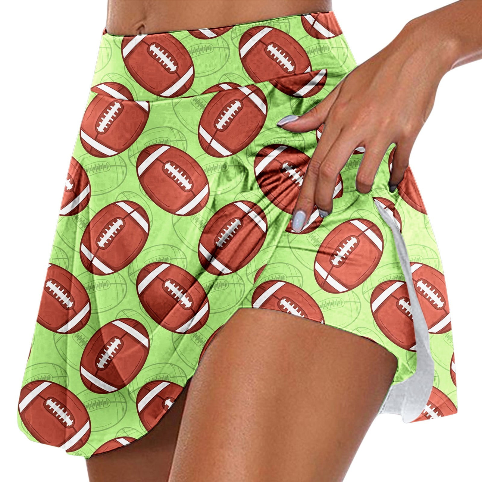 Taiaojing Women Pleated Tennis Skirt With Pockets Shorts Daily Casual