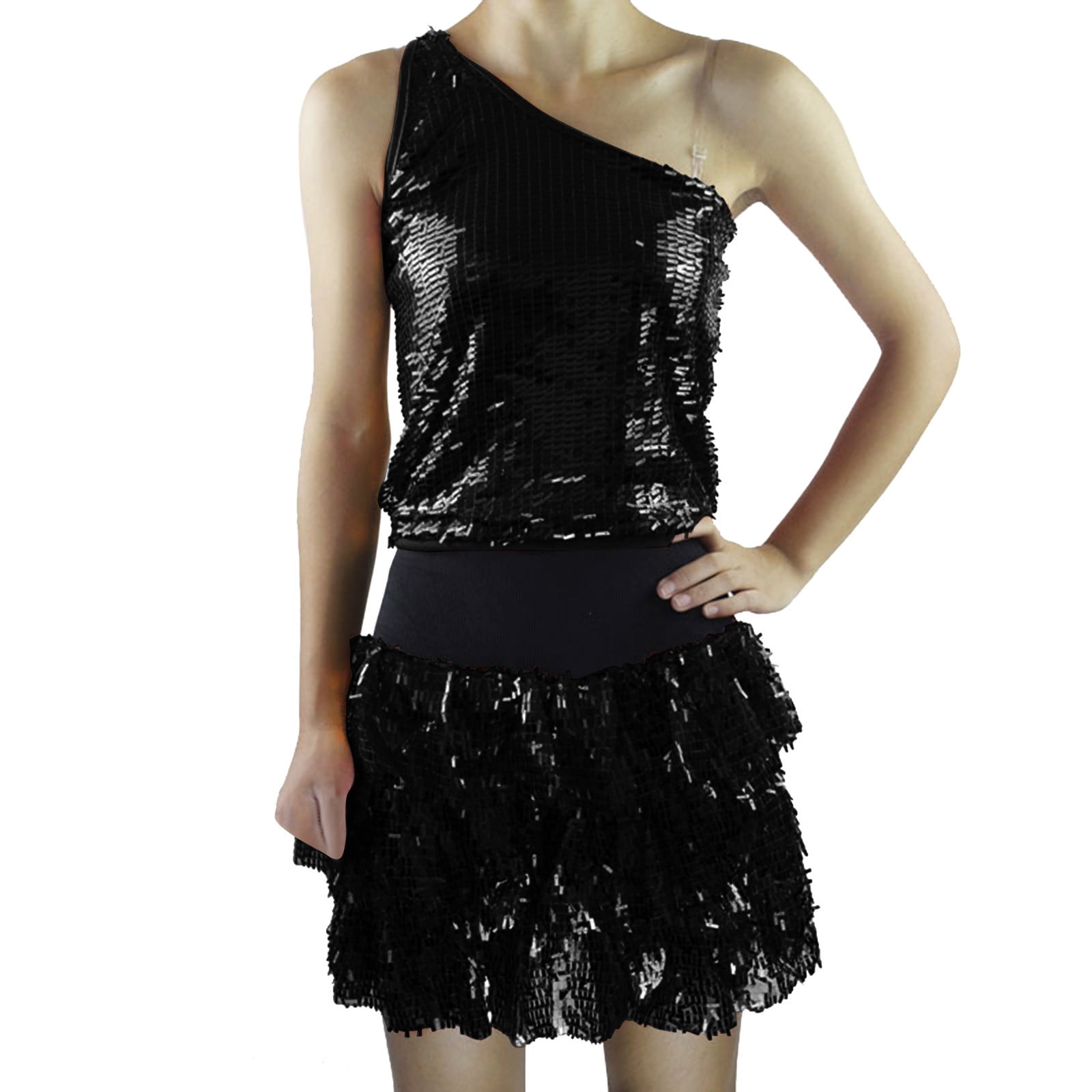 TAIAOJING Women Sequined Costumes Dance Costumes Cheerleading Costumes ...
