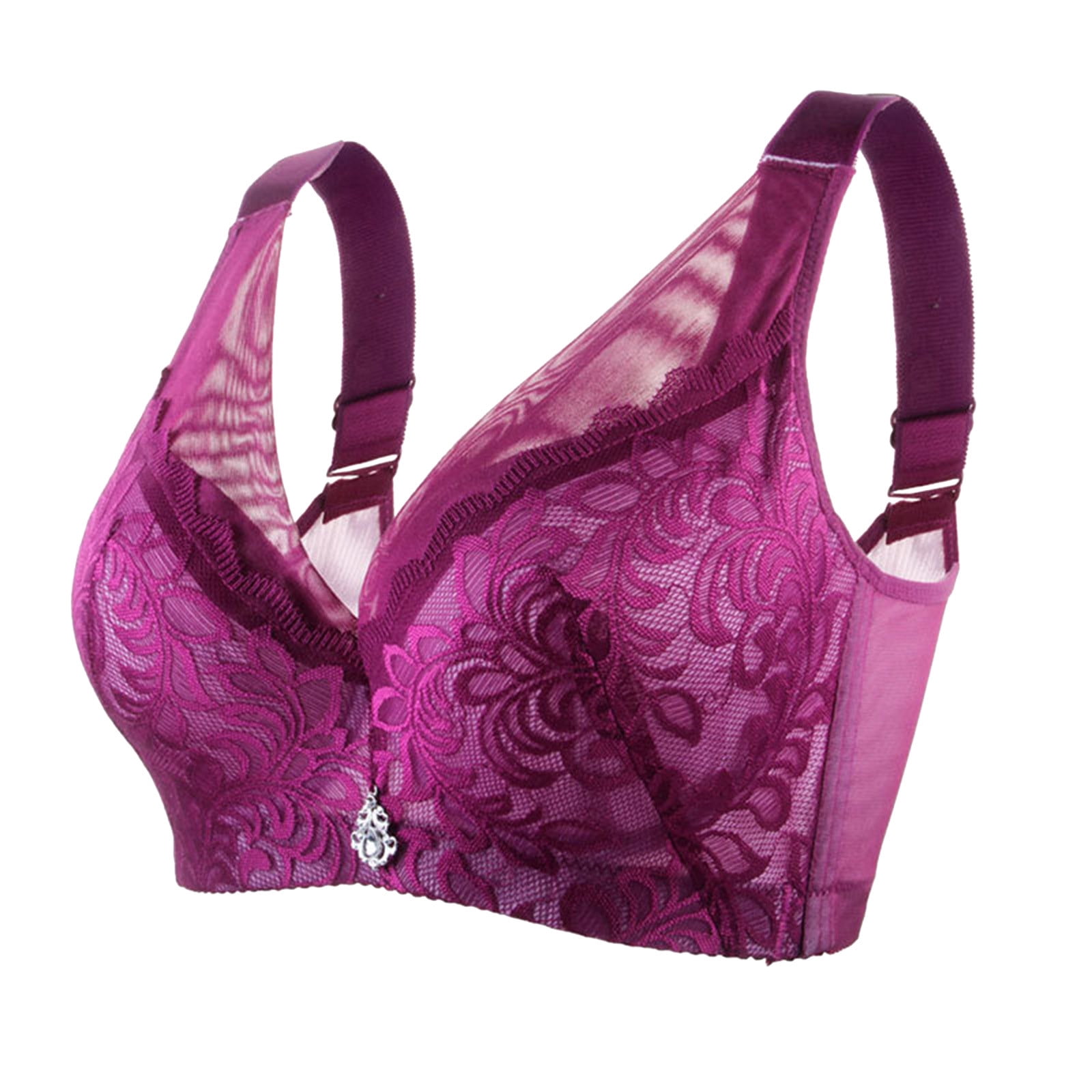 TAIAOJING Women Sports Bras Full Cup Thin Underwear Plus Size Wireless ...