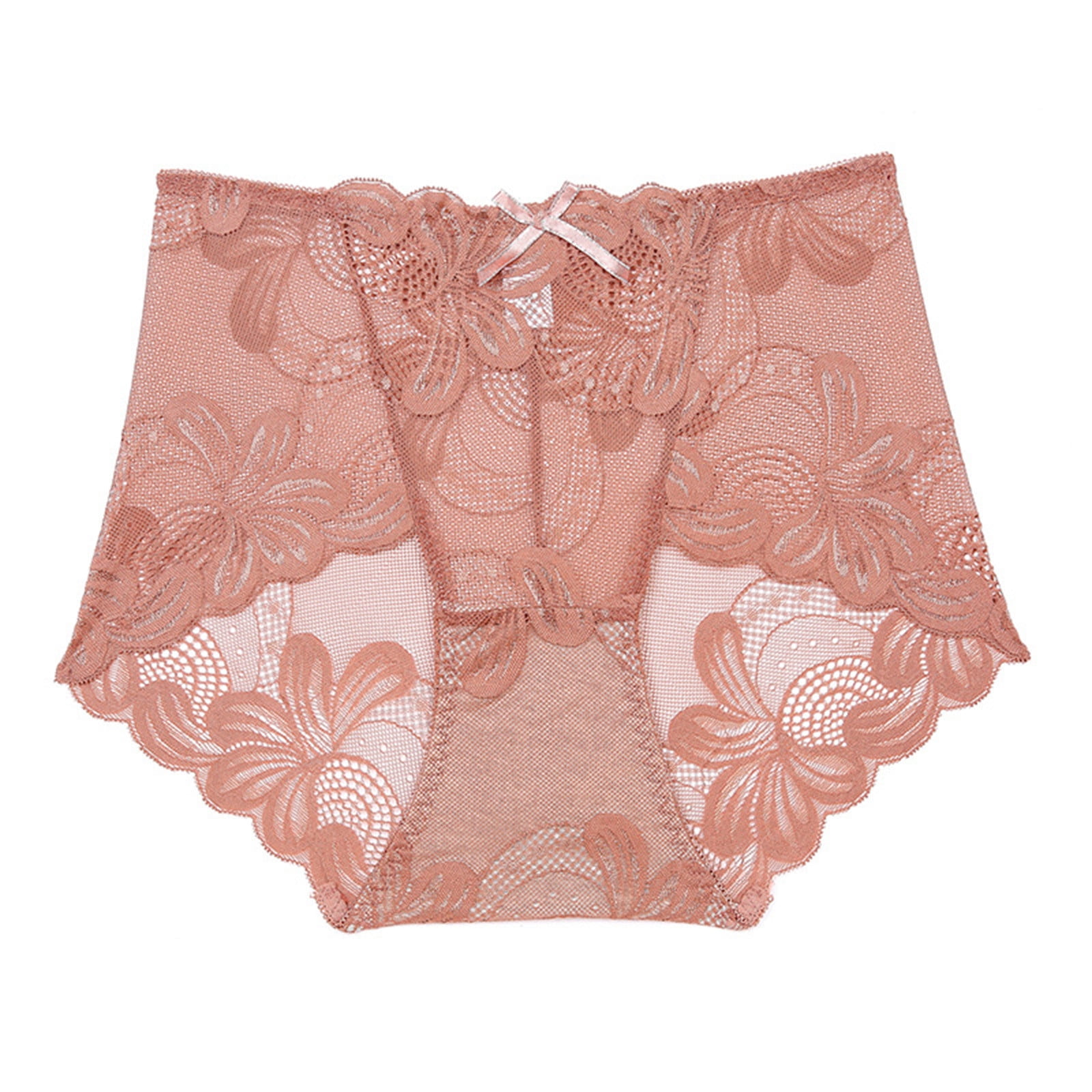 TAIAOJING Women Thong Lace High Waist Beautiful Seamless Wrap Lace ...