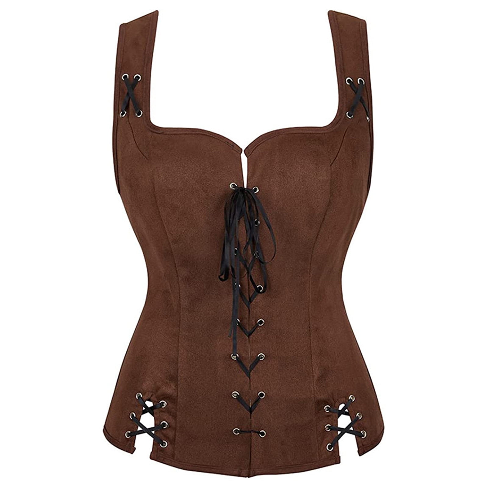 TAIAOJING Women Vest Party Costumes Bodice Tanks Retro Court Gentlemen ...