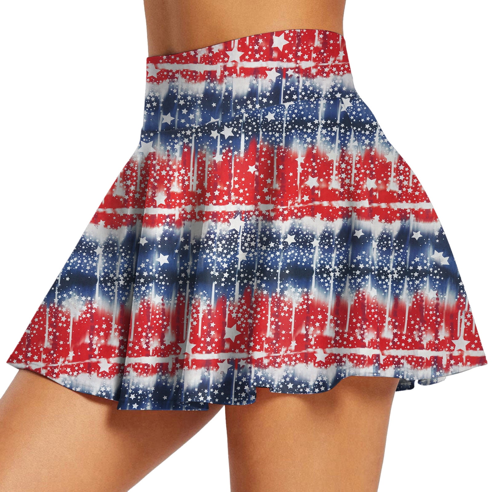 Taiaojing Womens High Waist Split Hem Skort High Waist Tennis Skirt