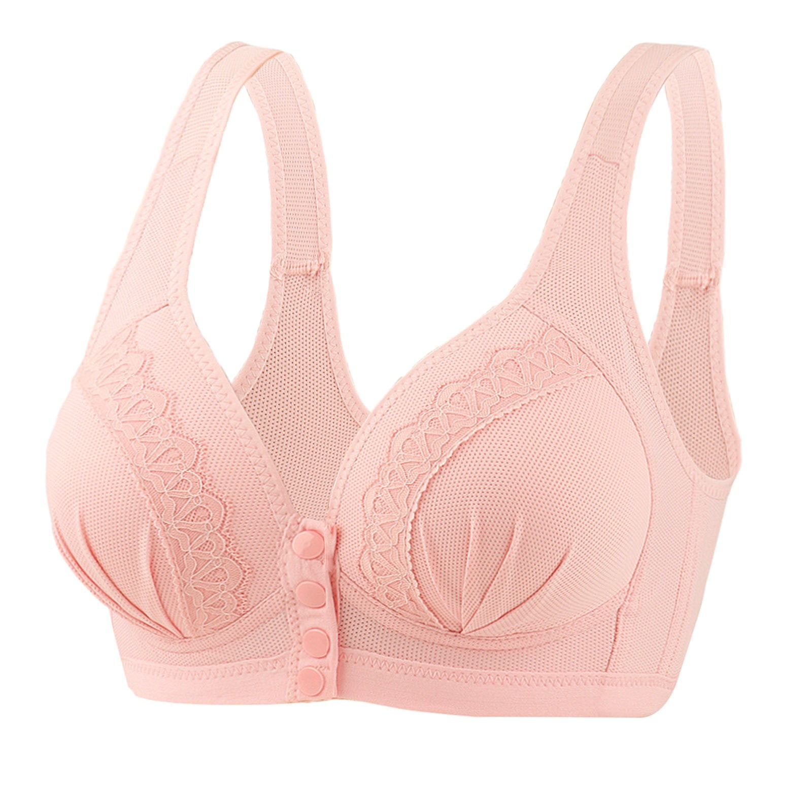 TAIAOJING Women's Plus Size Full Coverage Front Closure Bra Fashion ...