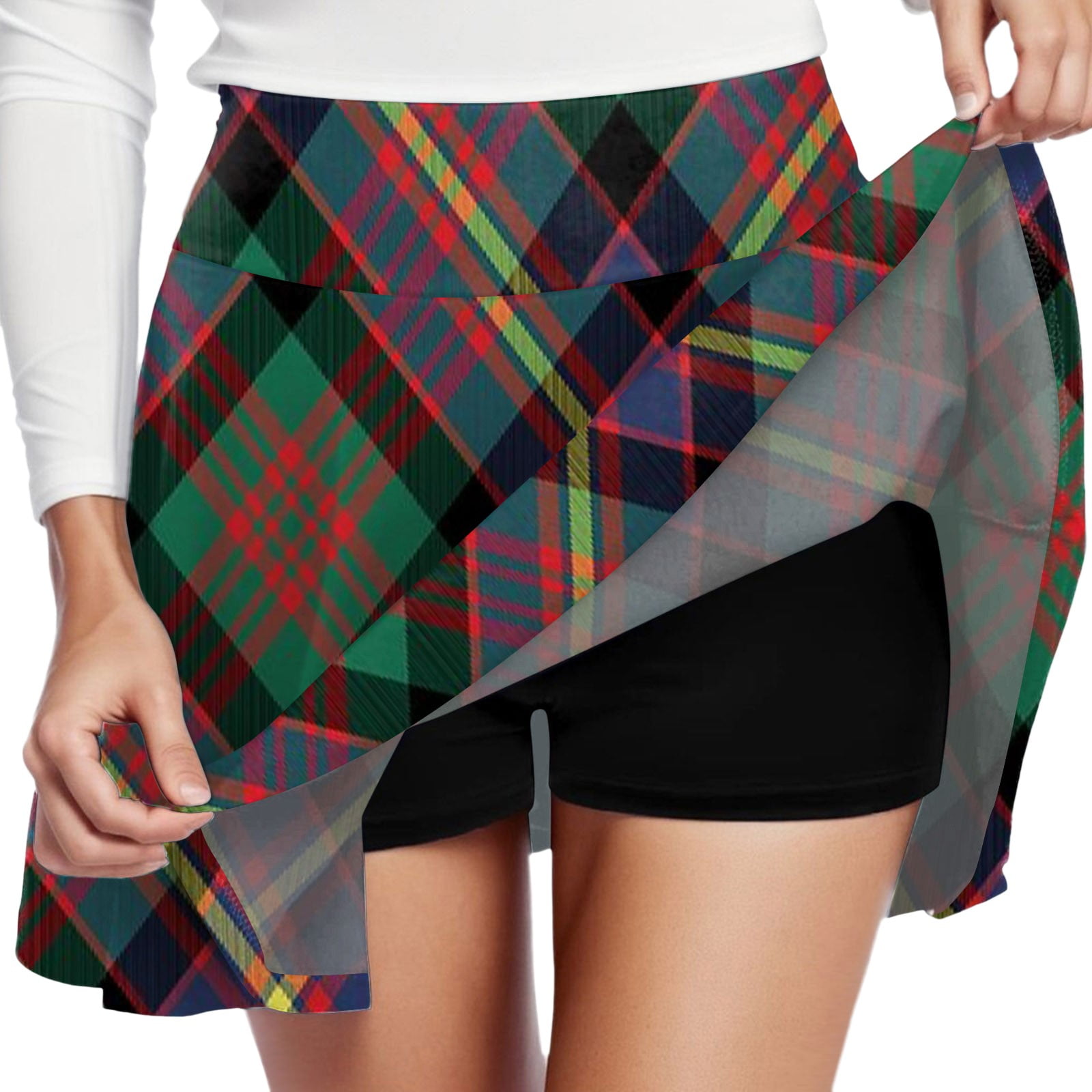 Taiaojing Womens Tennis Skorts With Pockets High Waisted Tennis Skirts