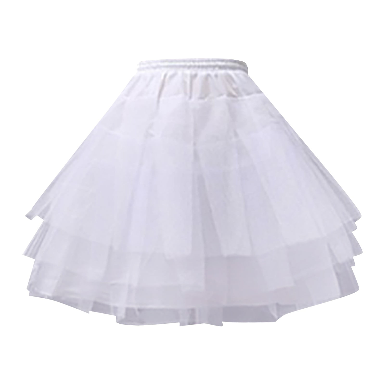 Taiaojing Womens Tulle Skirts Solid Color Layered Tulle Ladys