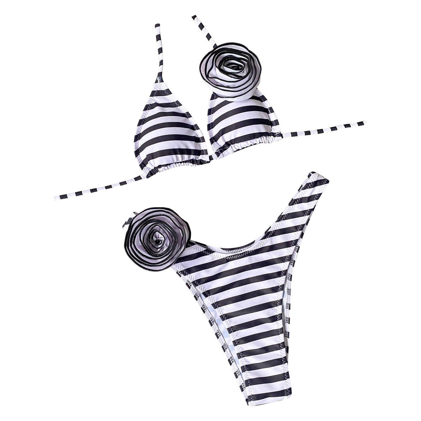 Taiaojing Womens Tummy Control Swimsuits Bikini Sexy Three Flower Two