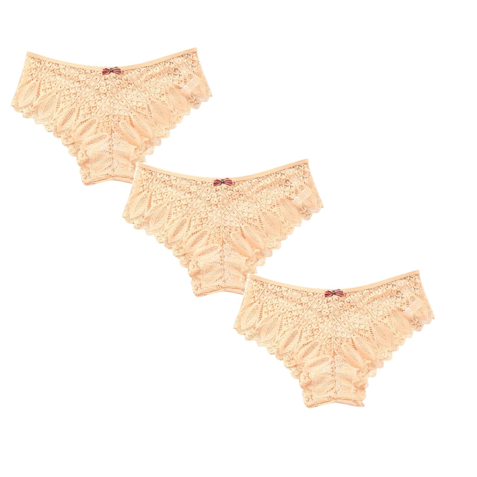 TAIAOJING Womens Briefs Panties For Crochet Lace Lace Up Panty Sexy ...