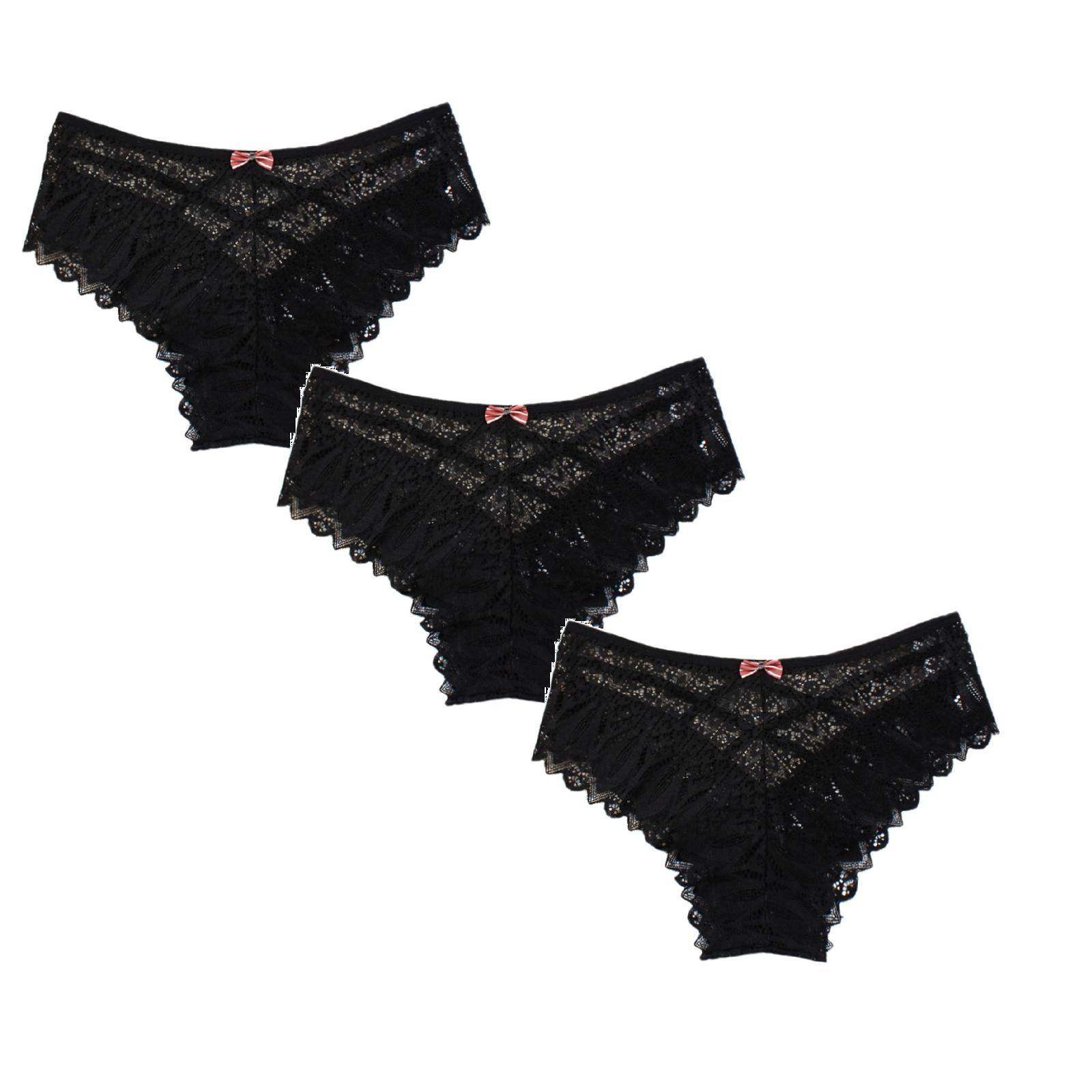 TAIAOJING Womens Briefs Panties For Crochet Lace Lace Up Panty Sexy ...