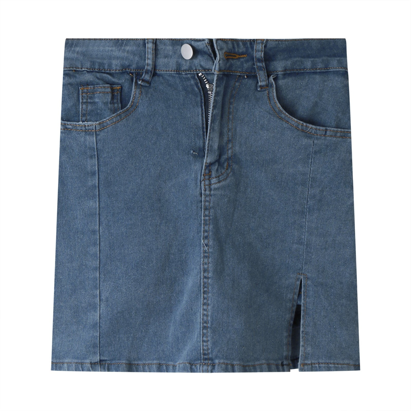 TAIAOJING Womens High Waisted Jeans Skorts A-Line Skirts For Denim Mini ...