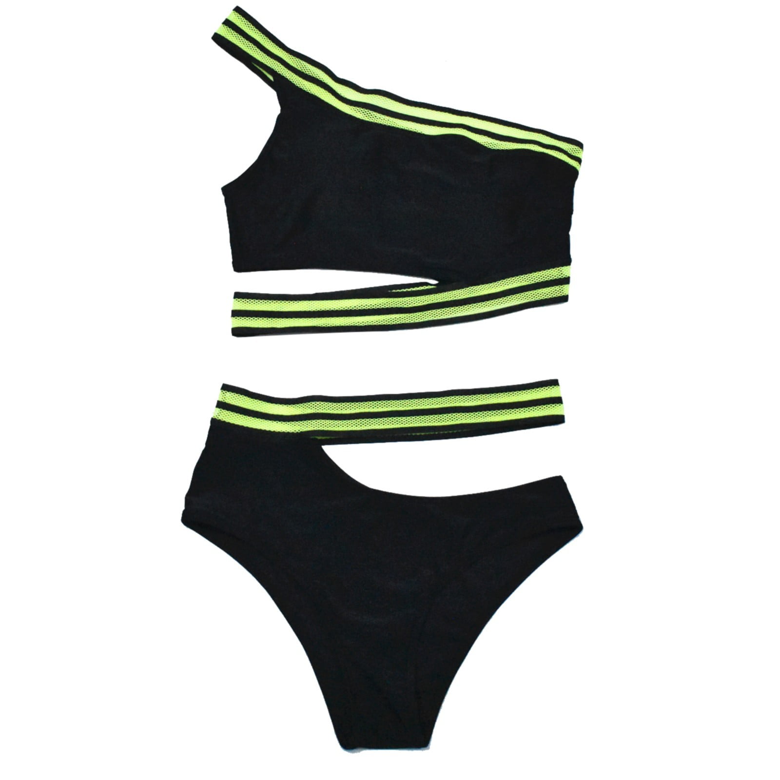Taiaojing Womens Triangle Thong Bikini Set Two Piece Ladies Sexy Split