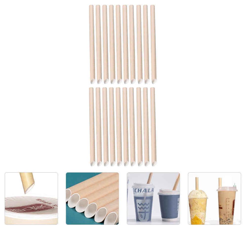 TAILTOSS 1 Disposable Paper Drinking Straws Pulp Straws For Milk Tea ...