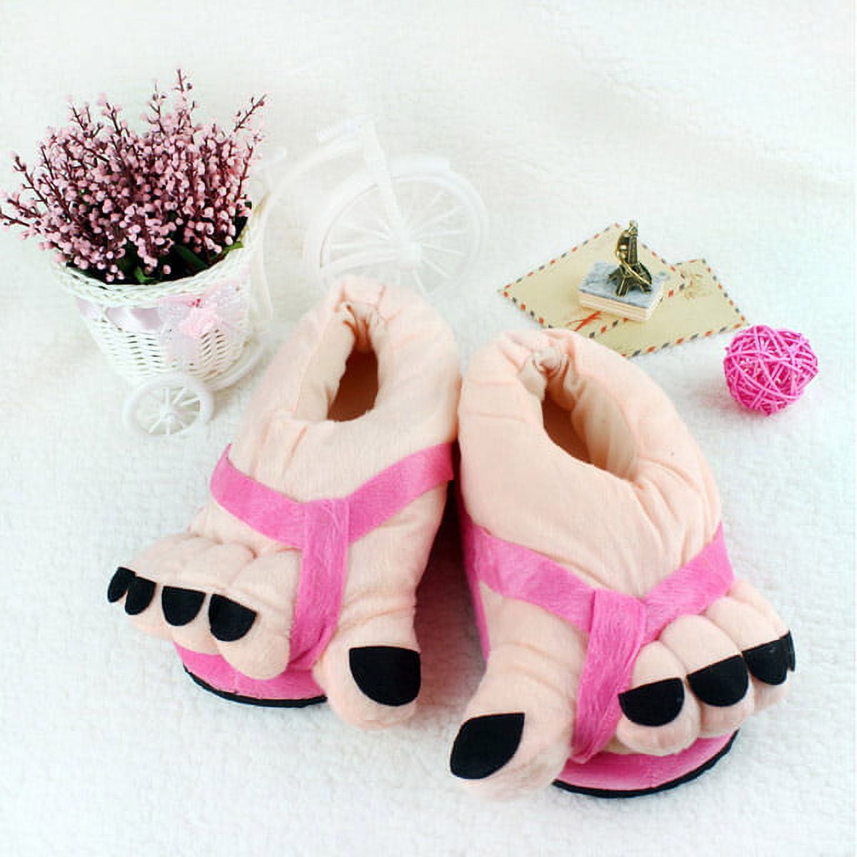 TAILTOSS 1 Pair Unisex Slippers Men Women Warm Comfortable Fully ...