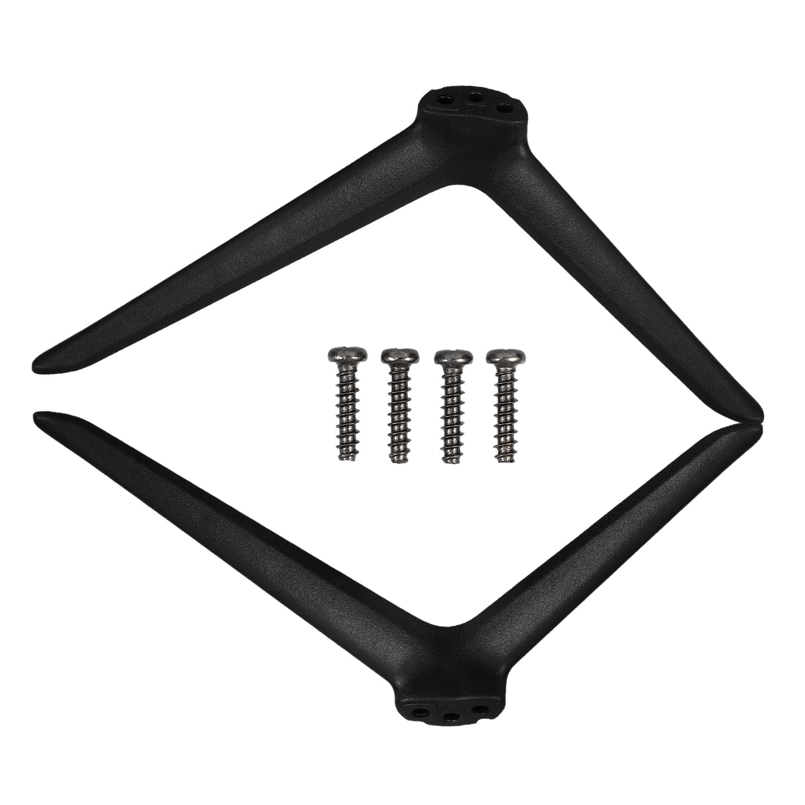 TAILTOSS 1 Pair Universal TV Stand Legs Double Hole Plastic Feet Stable ...