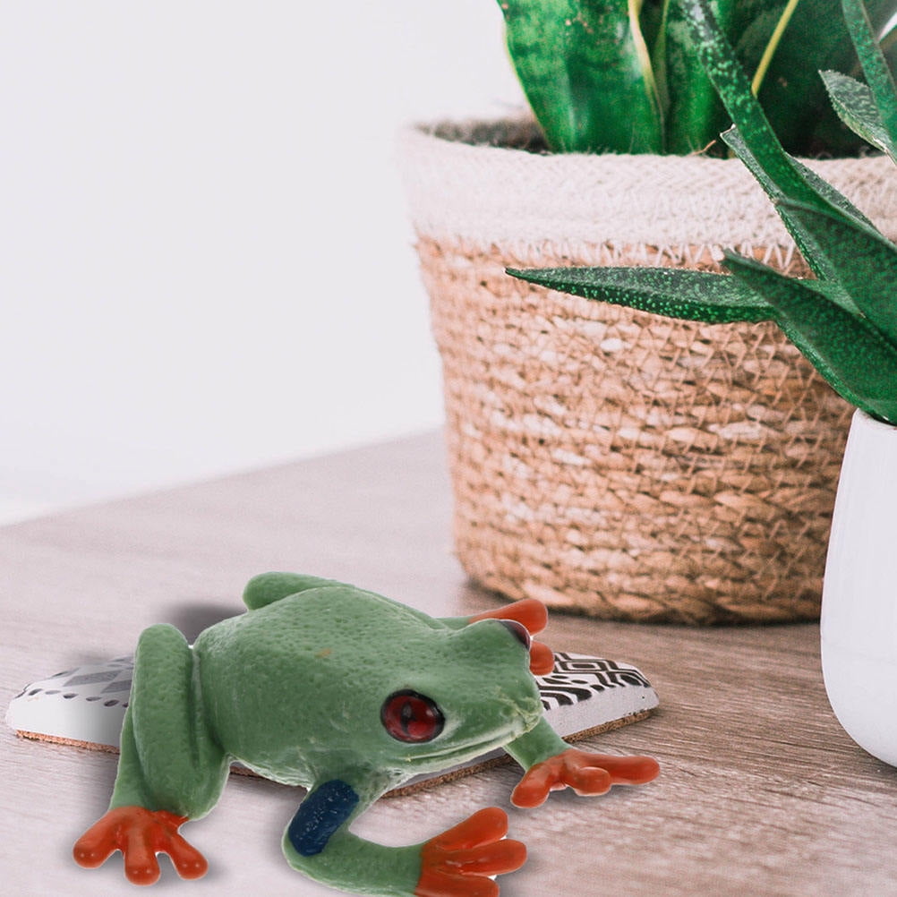 TAILTOSS 1 Set Realistic Frog Toy Figures Plastic Amphibian Models ...
