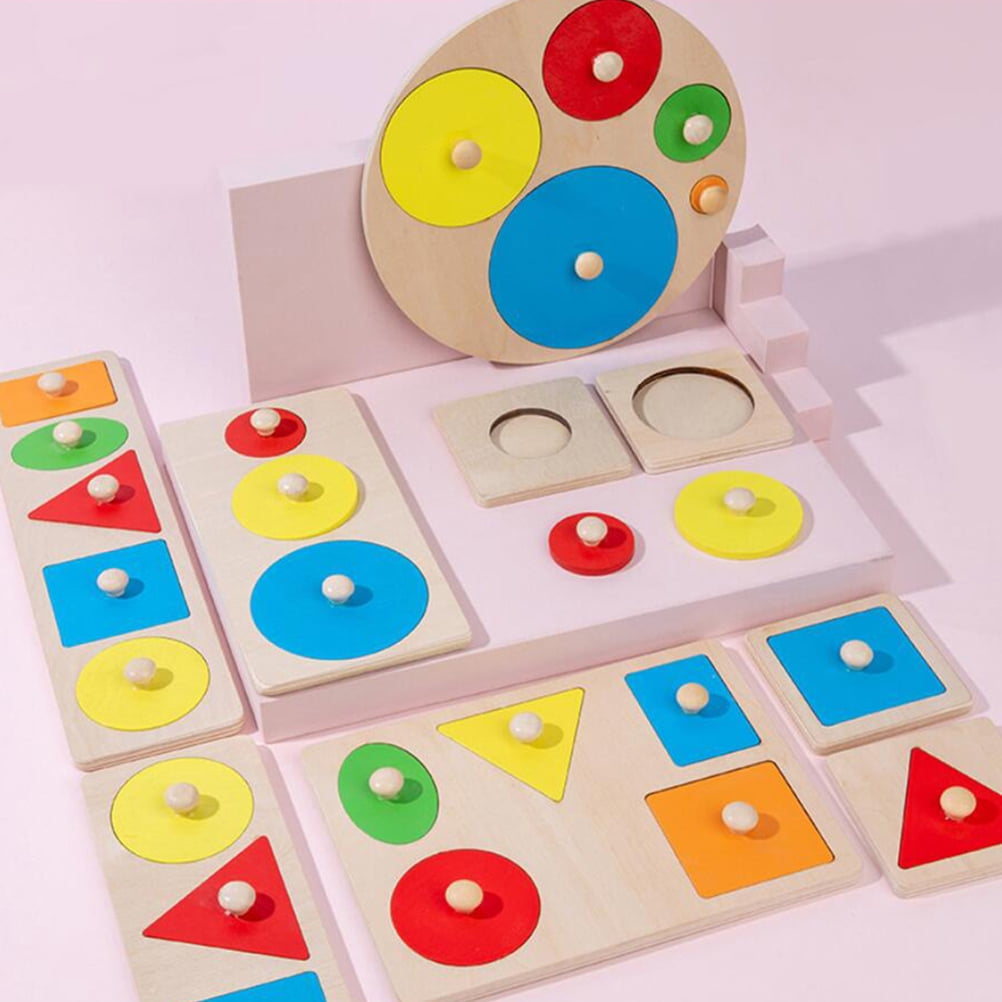 TAILTOSS 1 Set Shape Games Blocks Educational Blocks Jigsaw Puzzles for ...