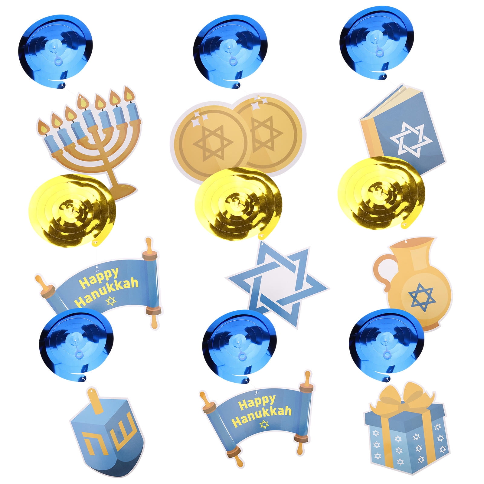 TAILTOSS 1 Set Swirls Decorations Hanging Ceiling Spirals Assorted ...