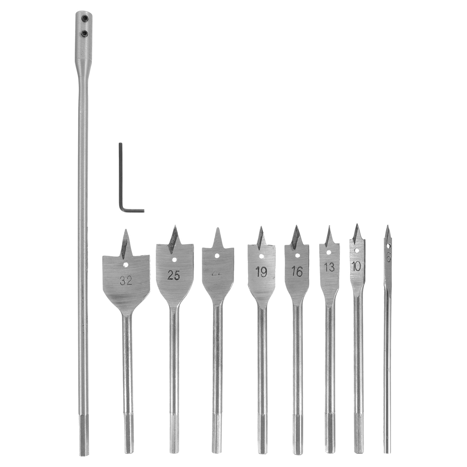 TAILTOSS 10Pcs Chamfering Step Drill Bit for Woodworking Hand Tool and ...