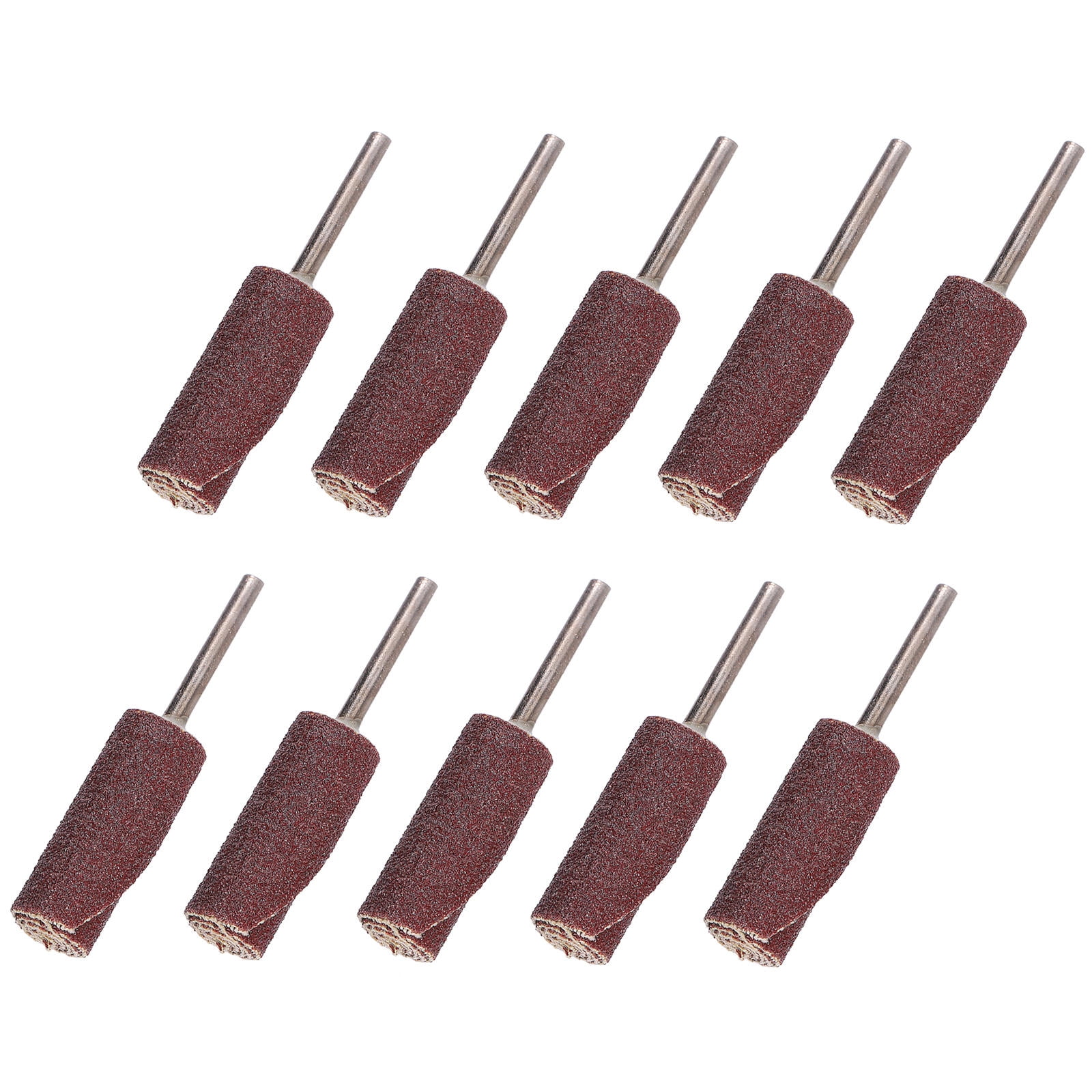 TAILTOSS 10Pcs Cylindrical with Handle Flap Wheel Sandpaper Grinding ...